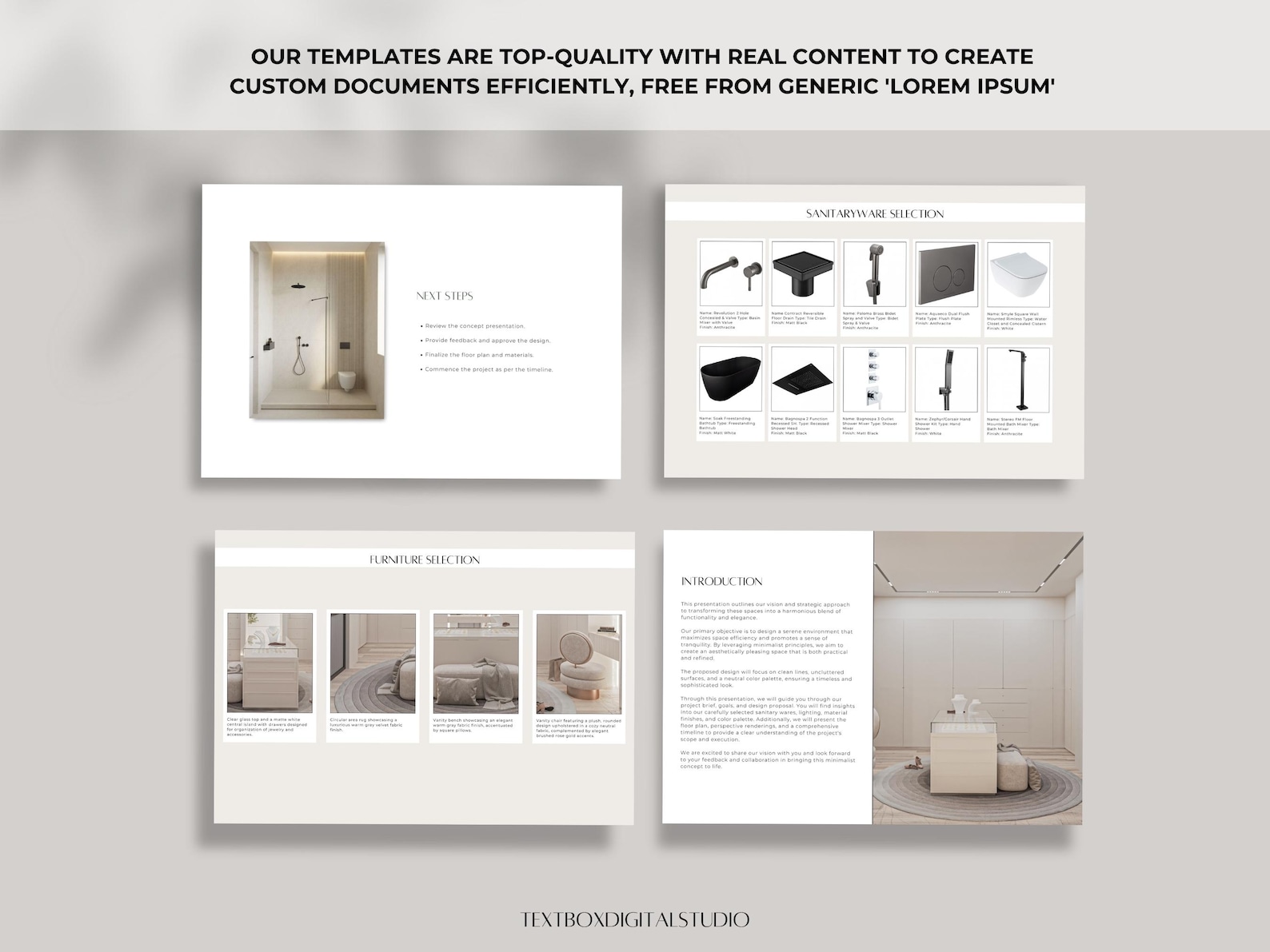 Interior Design Concept Presentation: Canva Template (18 Pages) - Etsy