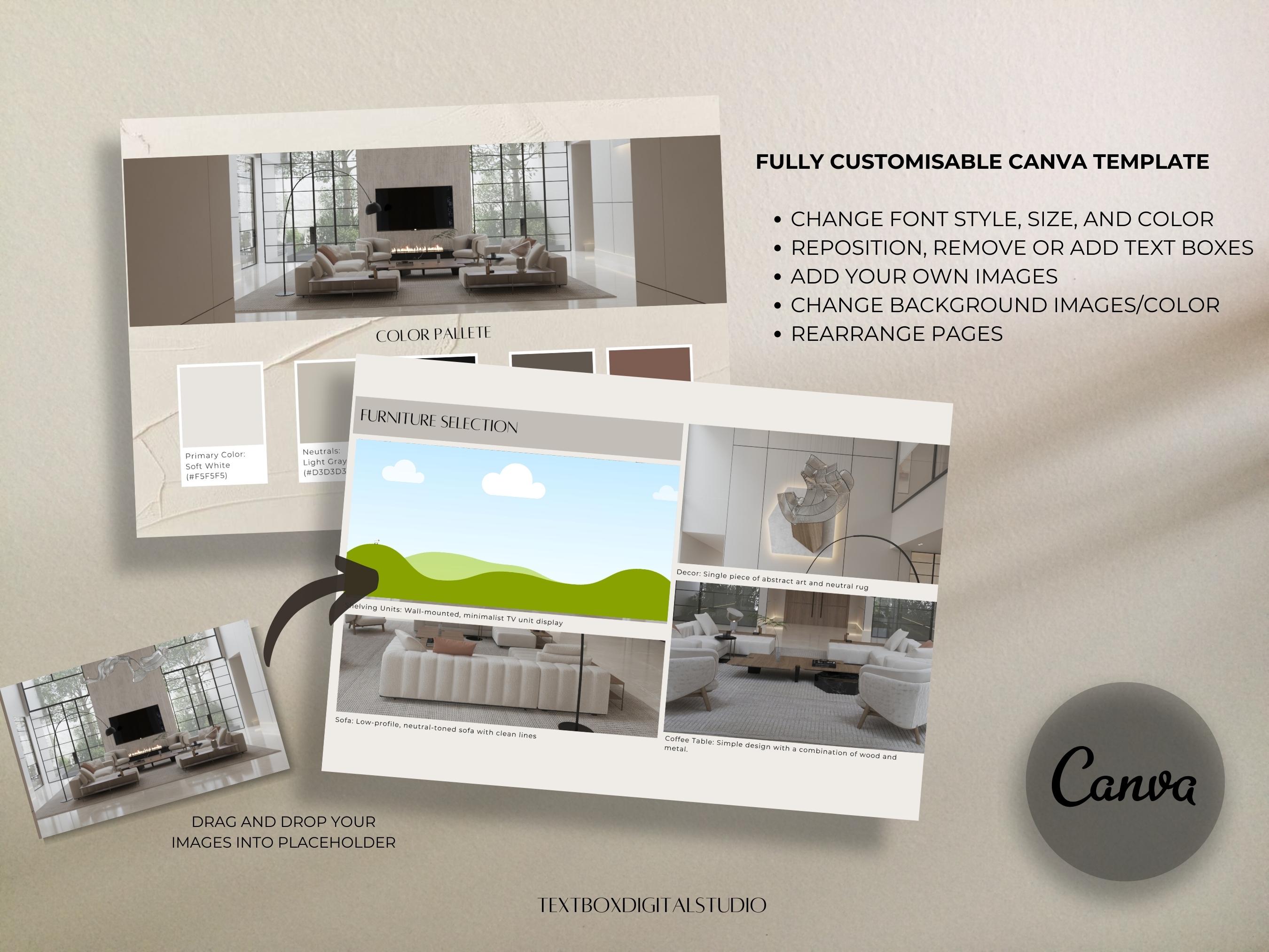 Interior Design Concept Presentation Template, Architect & Designers ...