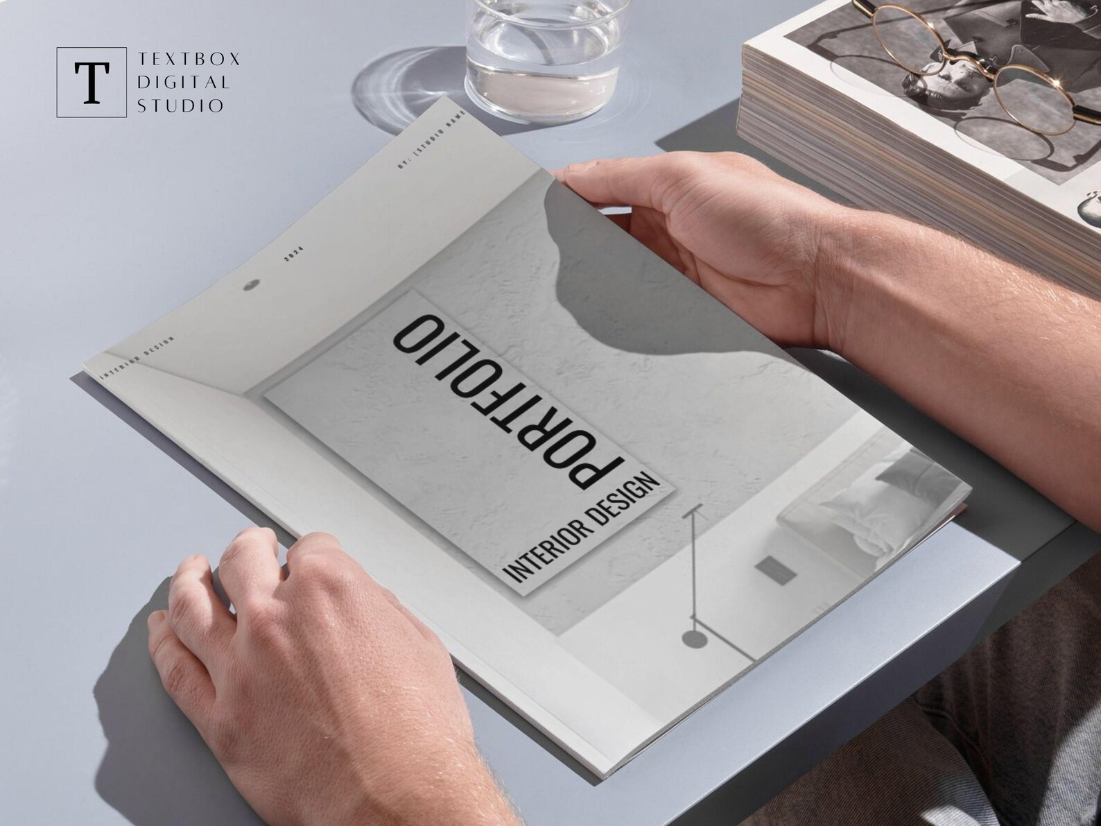 Interior Design Portfolio Template: Minimalist Client Presentation ...
