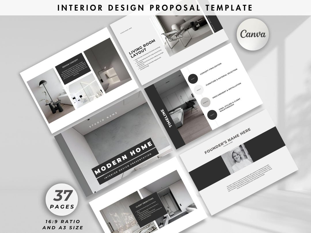 Interior Design Proposal Template, Project Proposal, Client ...