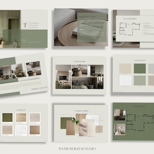 Interior Design Project Proposal, Mood Board Client Presentation ...