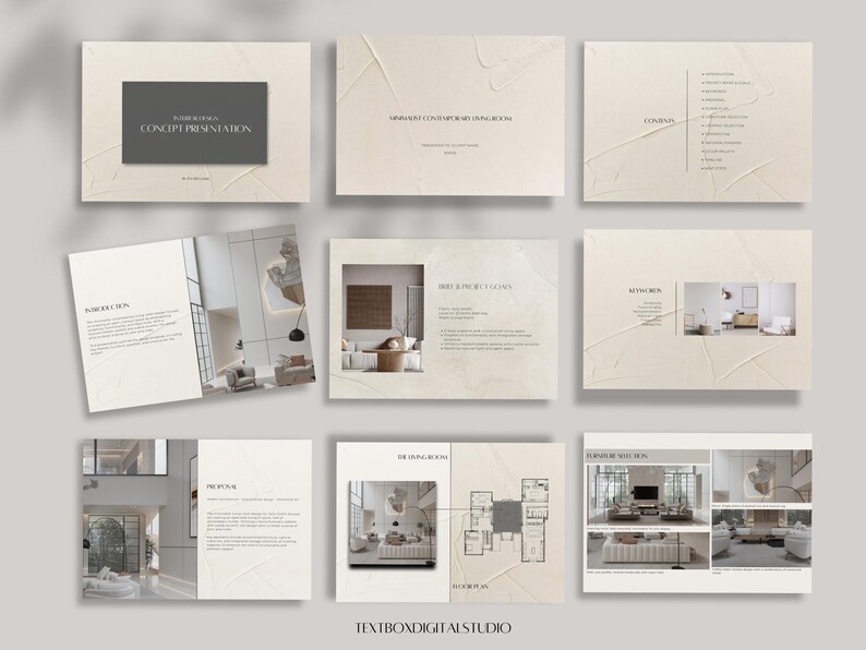 Interior Design Concept Presentation, Project Proposal, Client ...