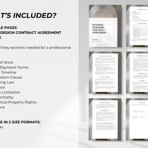Interior Designer Contract, Client-designer Agreement, Interior Design ...
