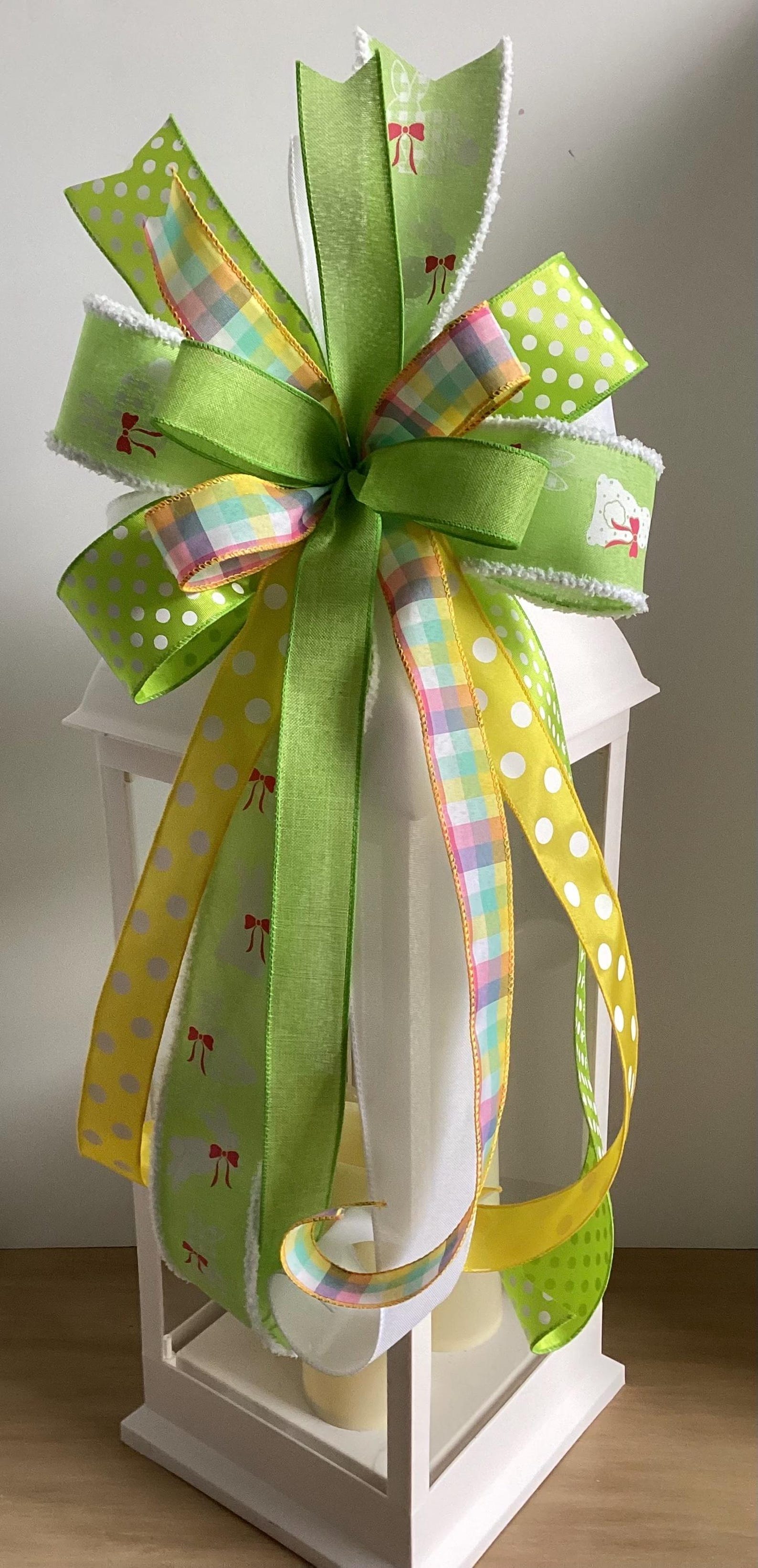 Easter Wreath Bow, Spring Wreath Bow, Easter Lantern Bow, Wreath ...