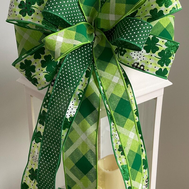 St Patricks Day Bow - Etsy