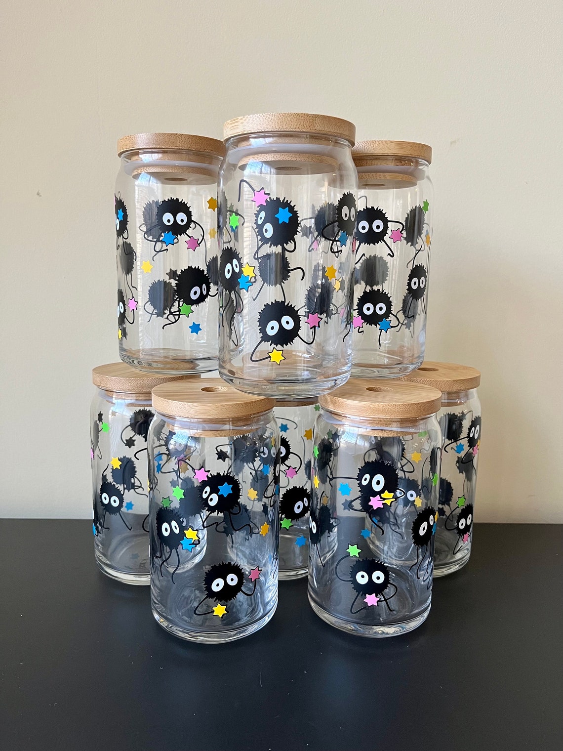 Soot Sprite Can Glass Soot Sprites Anime Ghibli Cute Coffee Glass Glass ...