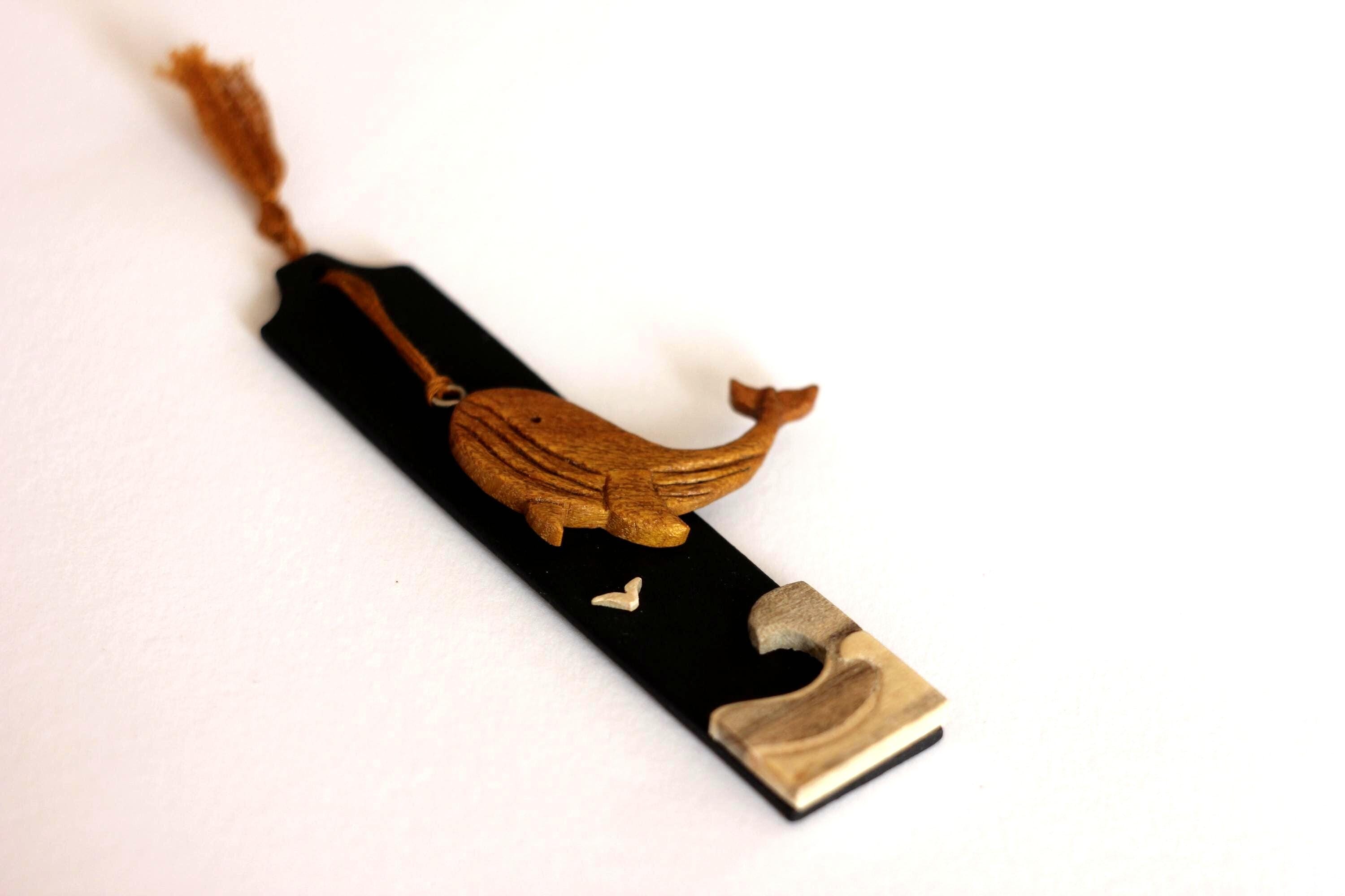 Wooden Whale Handmade Bookmark for Sea Lovers, Unique Gift for Book ...