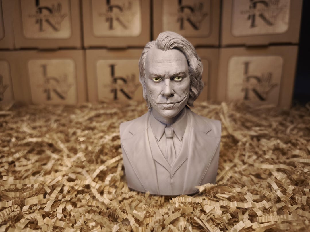 Iconic Villain Sculpture Cinematic Art Collectible Handmade Gothic ...