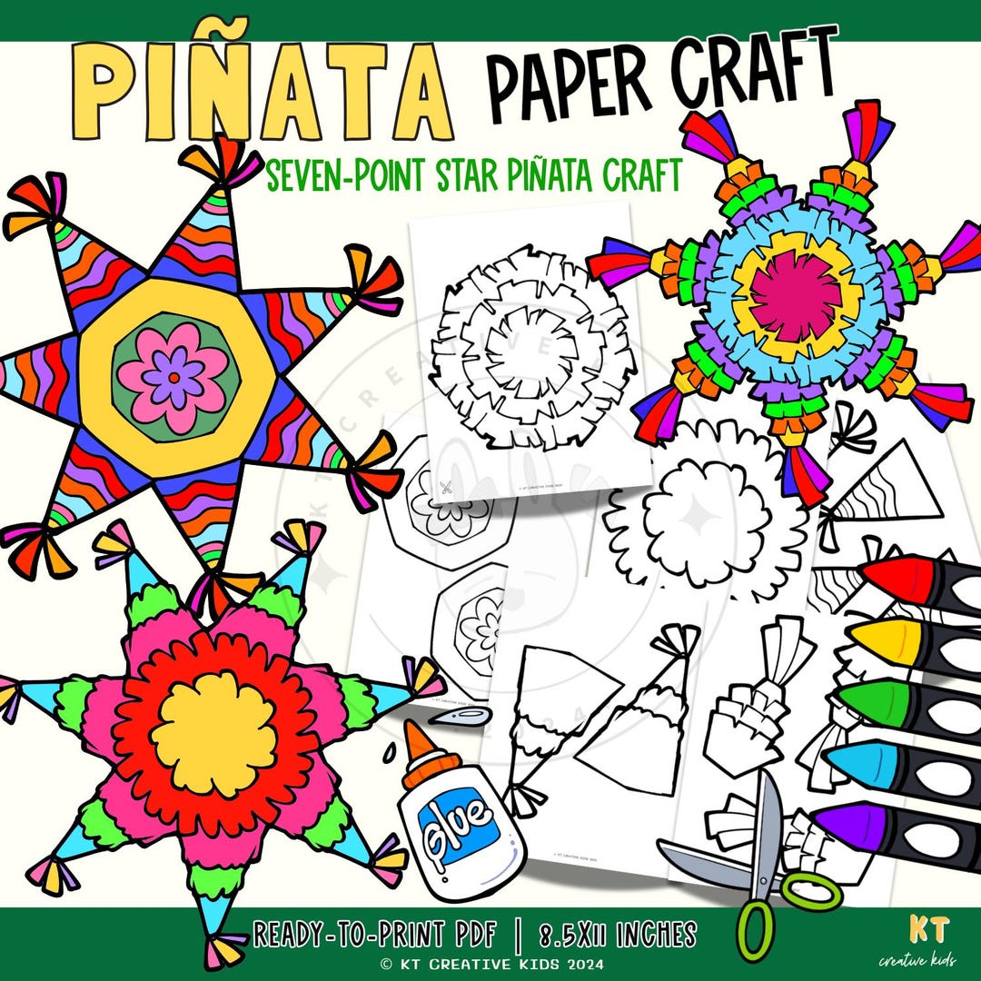 Mexican Star Pinata Craft | Las Posadas Activity (PDF) - Etsy