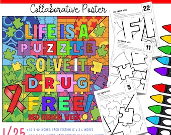 Drug Free Coloring Sheet - Etsy Israel