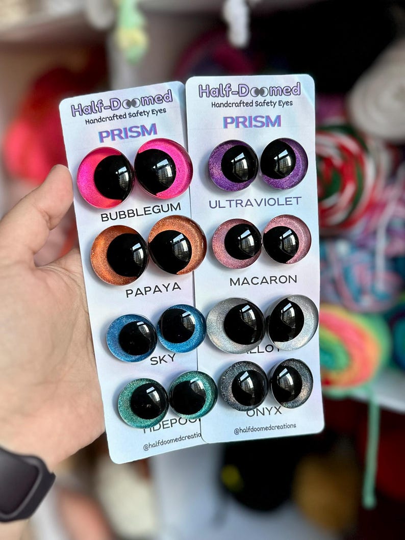 Holographic Safety Eyes for Plushies & Stuffed Animals - 25mm and 30mm ...