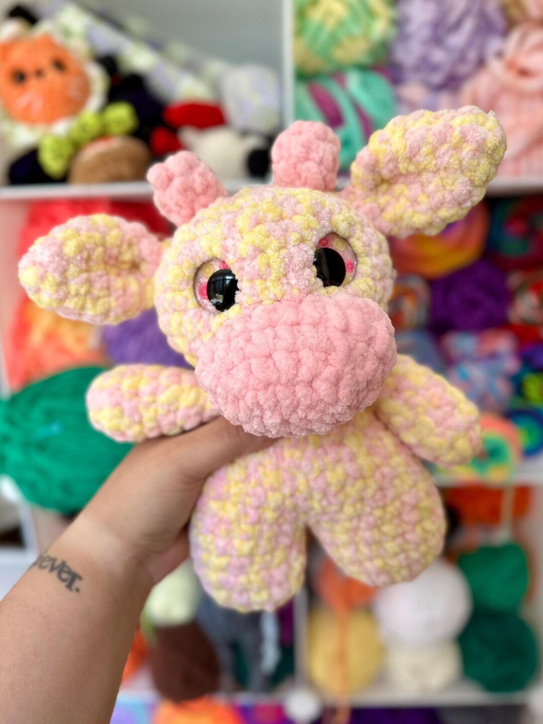 Pink Lemonade Handmade Cow Plushie - Ready to Ship and Snuggle! - Etsy