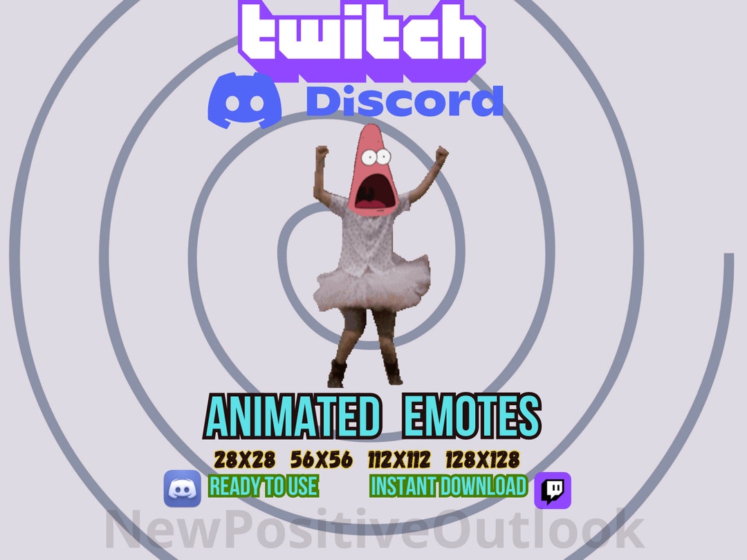 Animated Patrick Dance Emote, Twitch Emotes, Discord Emotes, Crazy ...