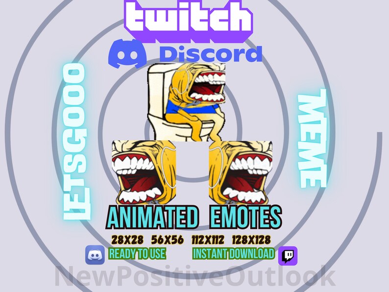 3 Animated Lets Go Emotes Bundle, Twitch Emotes, Discord Emotes, Lit ...