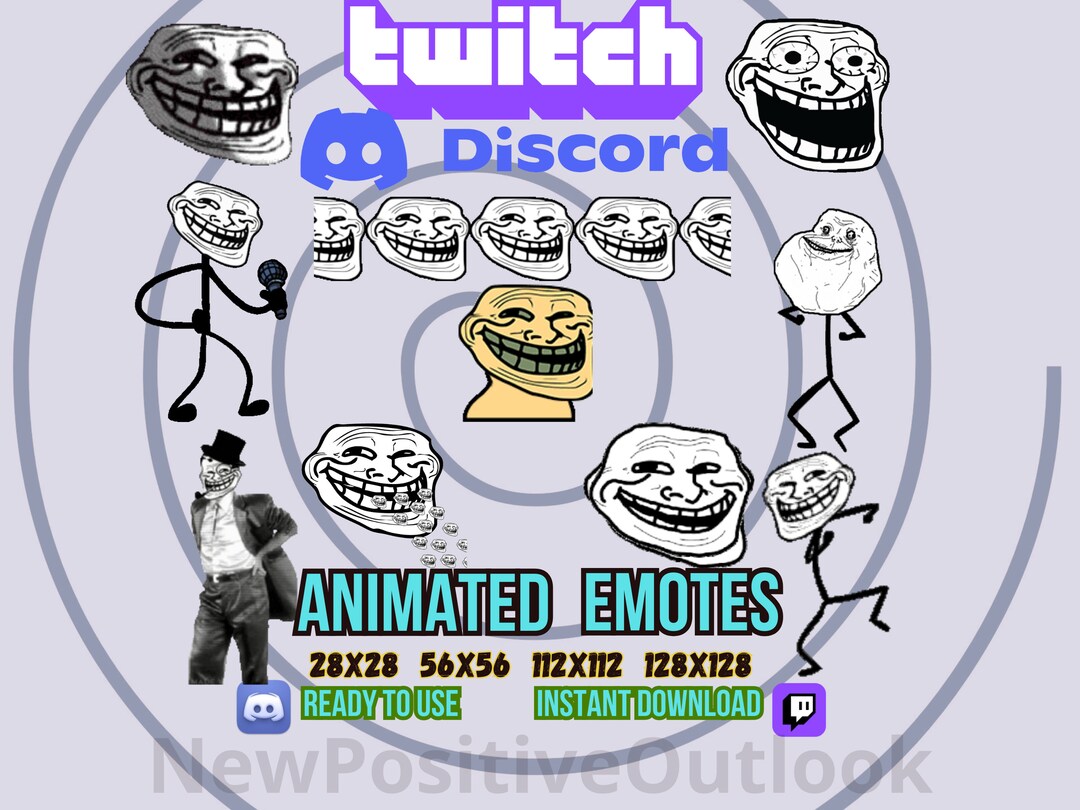 10 Animated Troll Emotes, Twitch Emotes, Discord Emotes, Streamers ...