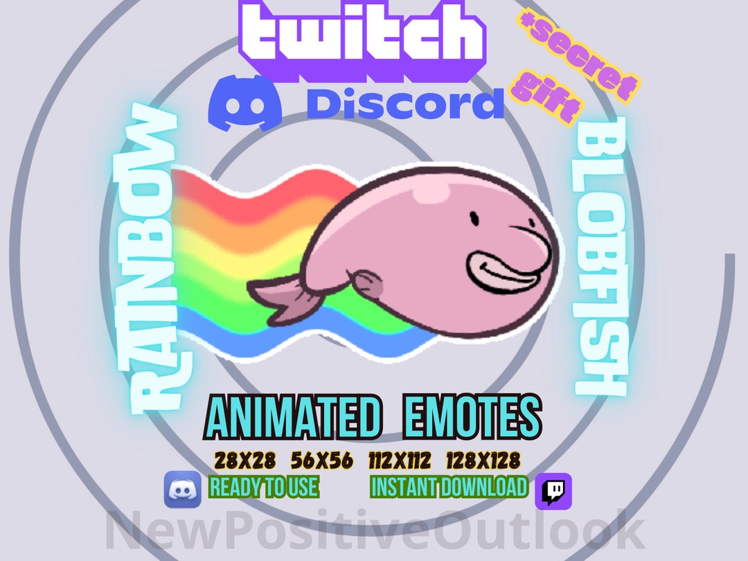 Animated Cozy Fish Emote, Twitch Emotes, Discord Emotes, Rainbow Emote ...