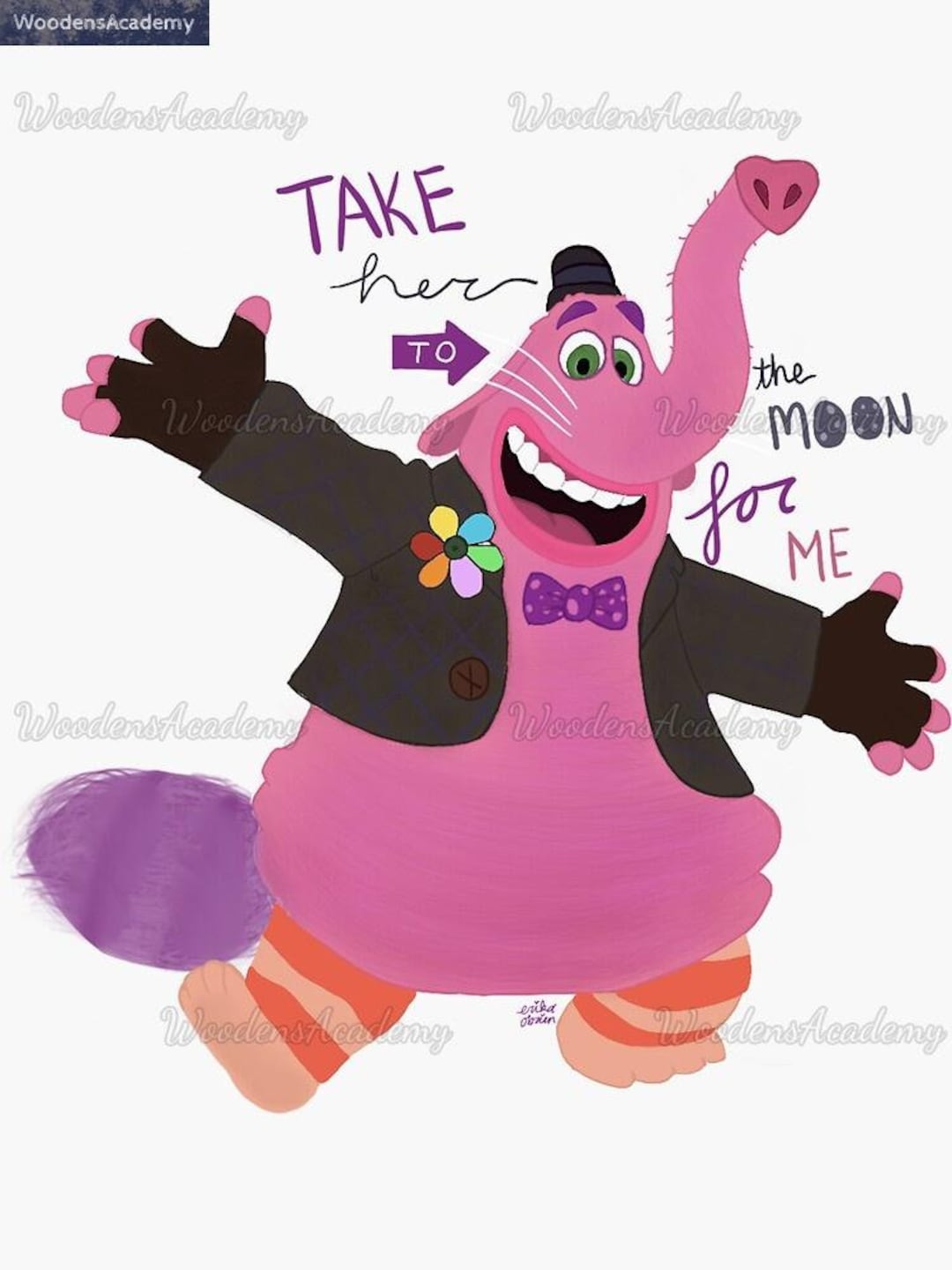 Inside Out 2 Sticker, Bing Bong Inside Out Sticker, Take Her to the ...