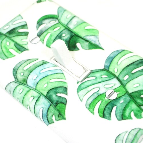 Heart Shaped Monstera Leaves Light Switch Cover Plate - Etsy