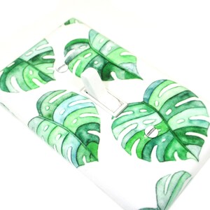 Heart Shaped Monstera Leaves Light Switch Cover Plate Botanical Plant ...