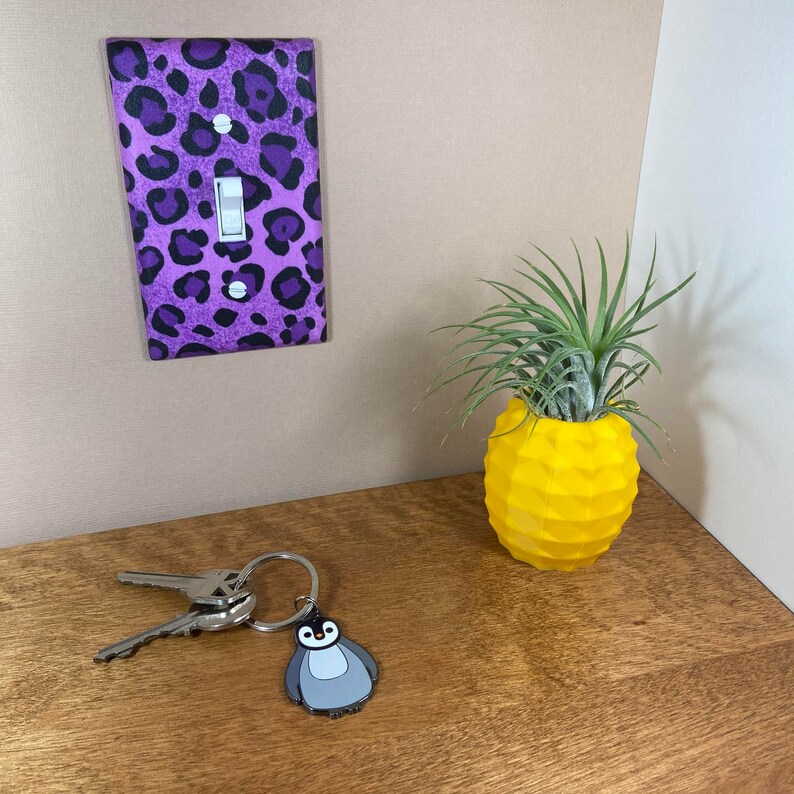 Light Switch Cover Plate Purple Leopard Print Cheetah Spots | Etsy