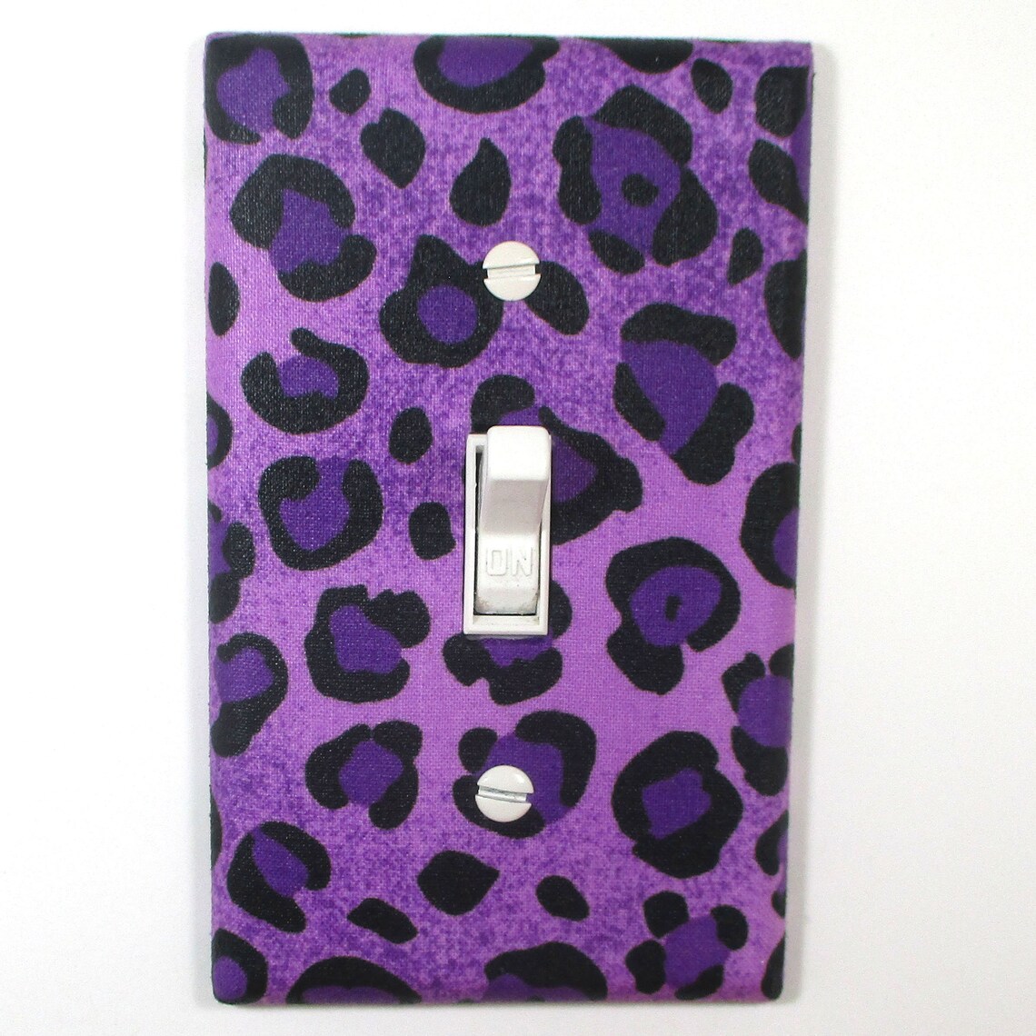 Light Switch Cover Plate Purple Leopard Print Cheetah Spots | Etsy
