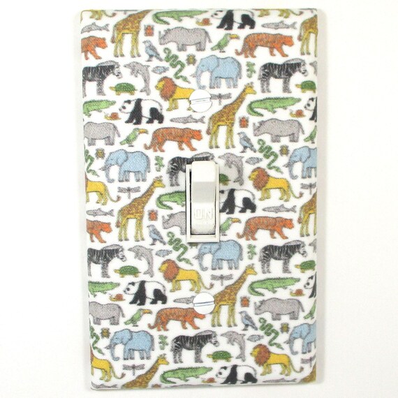 Zoo Animals Light Switch Cover Plate Jungle Safari Giraffe | Etsy