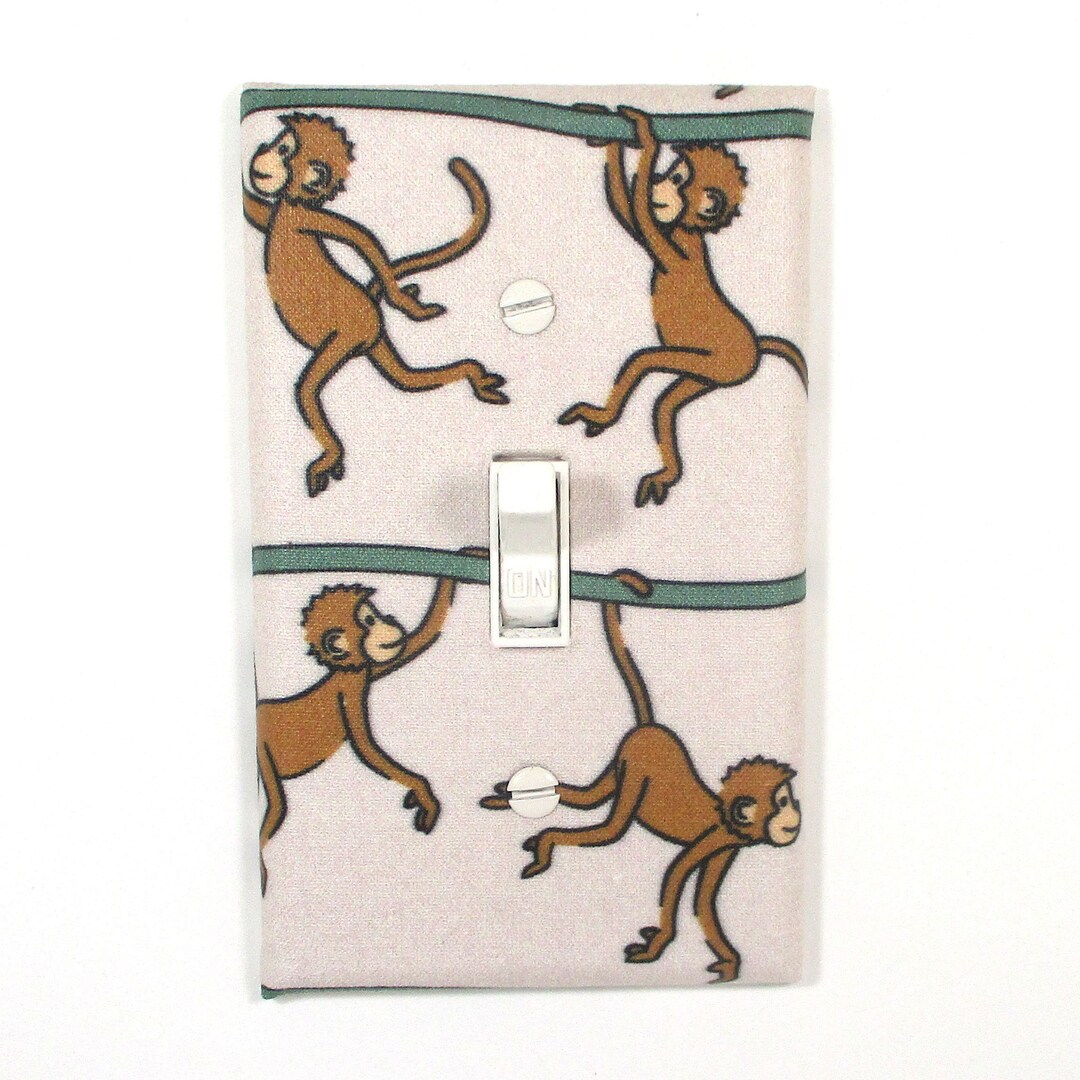 Monkey Light Switch Cover Plate Jungle Nursery Decor Boy - Etsy