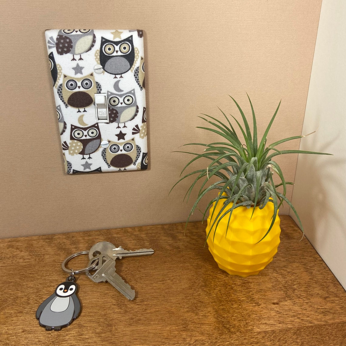 Gray Owl Nursery Decor Light Switch Cover Owl Decoration - Etsy