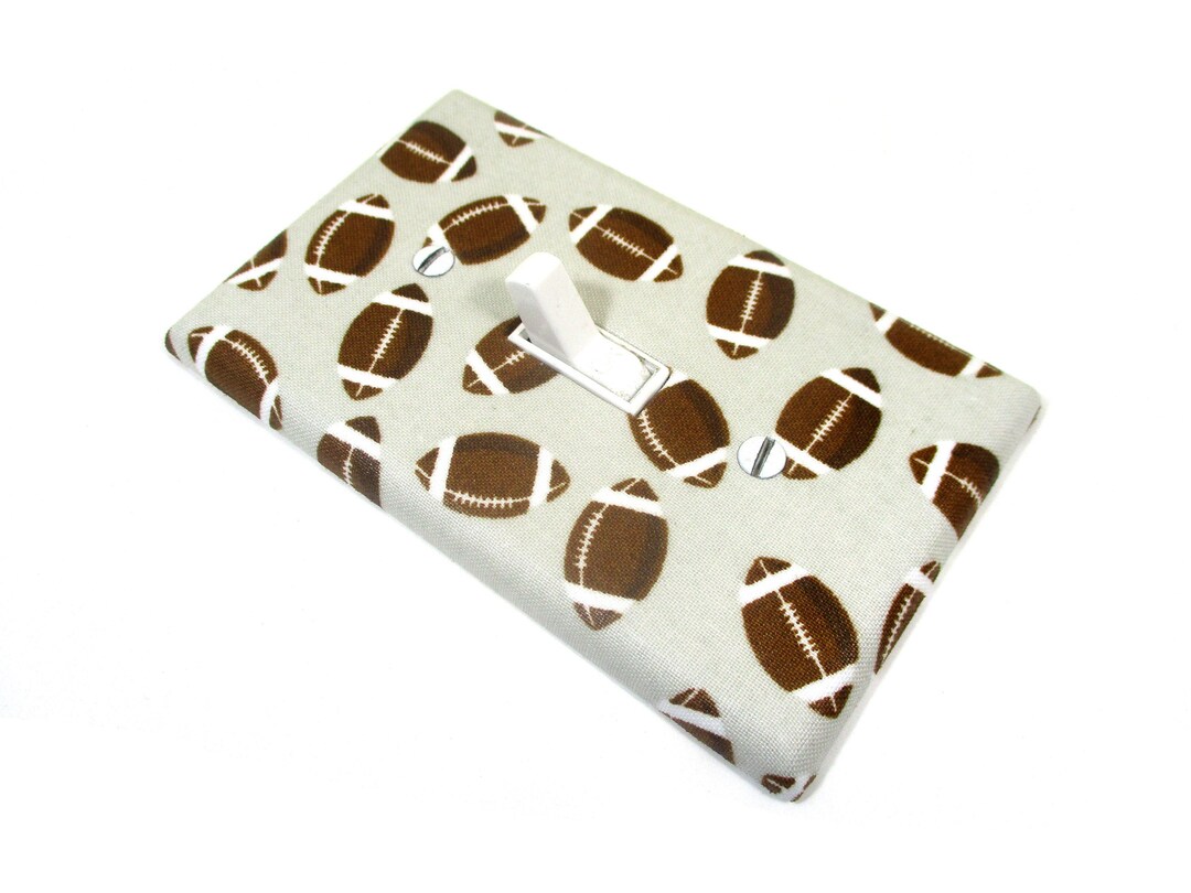 Football Light Switch Cover Plate Sports Nursery Decor Team Coach Gift ...