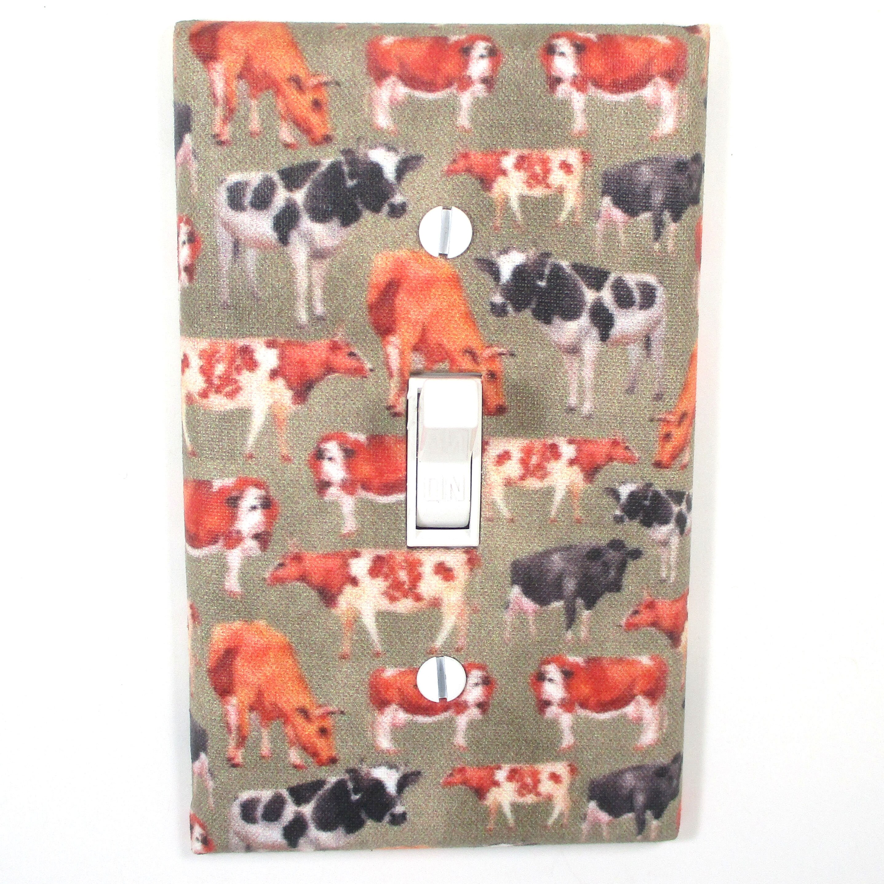 Cow Bronze Light Switch