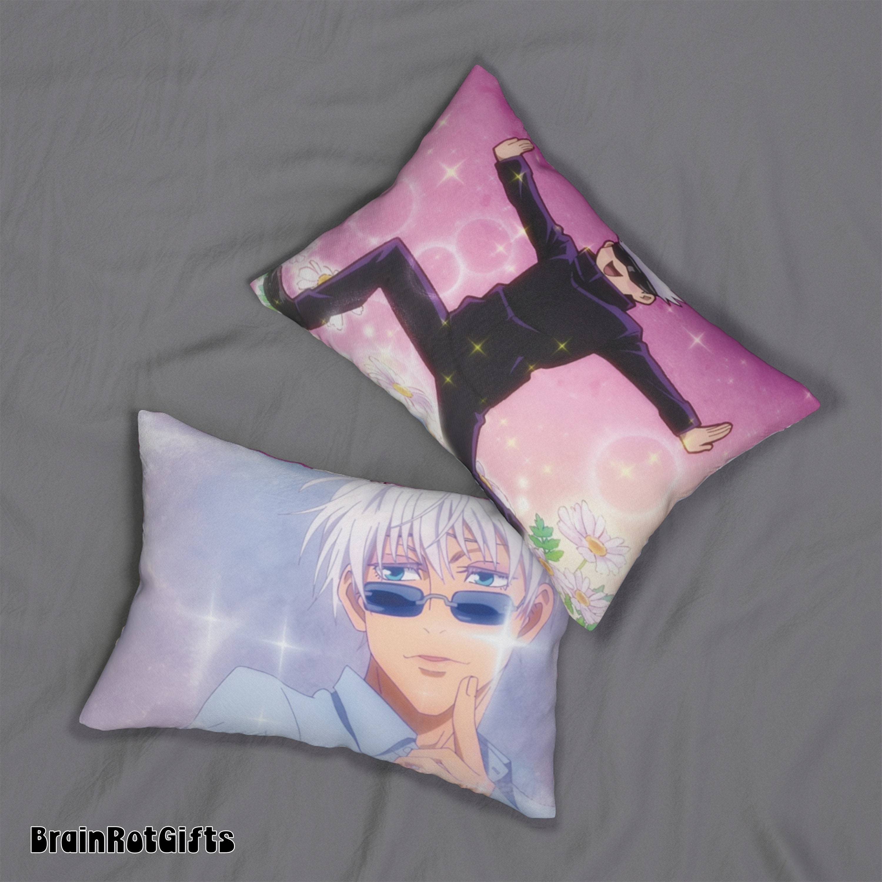 Gojo Funny Pillow, Throw Pillow, Lumbar Support Anime Gifts JJK ...