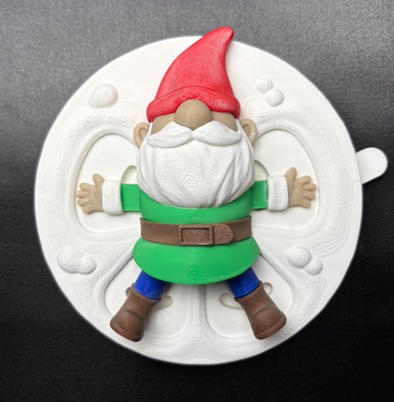 Mini Weihnachtsdeko Wichtel. Wichtel Macht Schneeengel Und Wichtel Auf ...