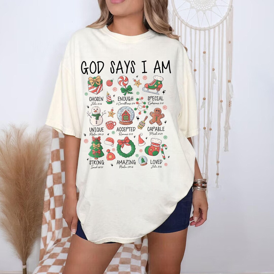 God Says I Am Christmas PNG, Christmas Png, Christmas Jesus Png ...