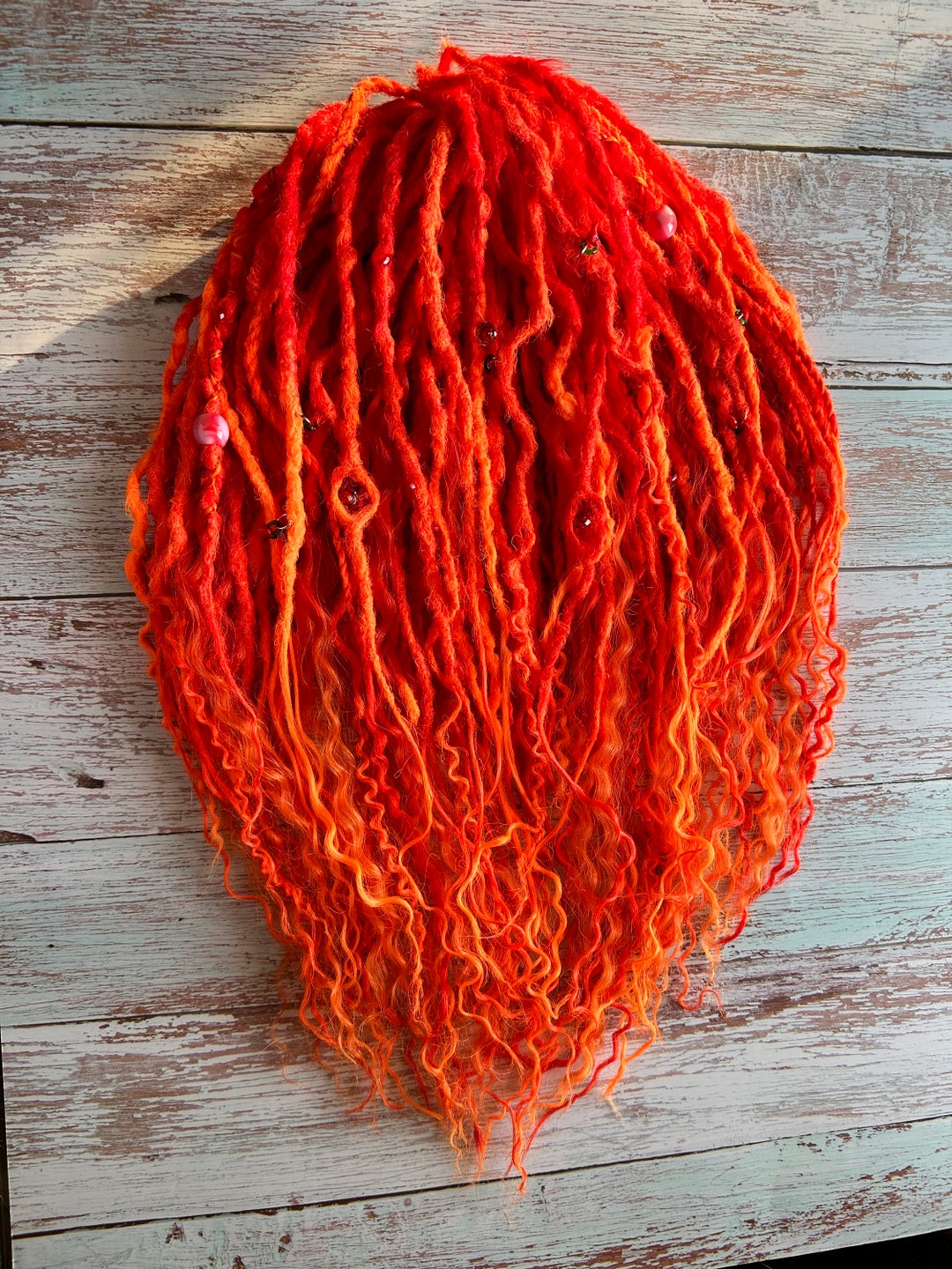 Dreadlock Curls Boho Dreadlocks Set Textured Dreadlock Double Ended DE ...