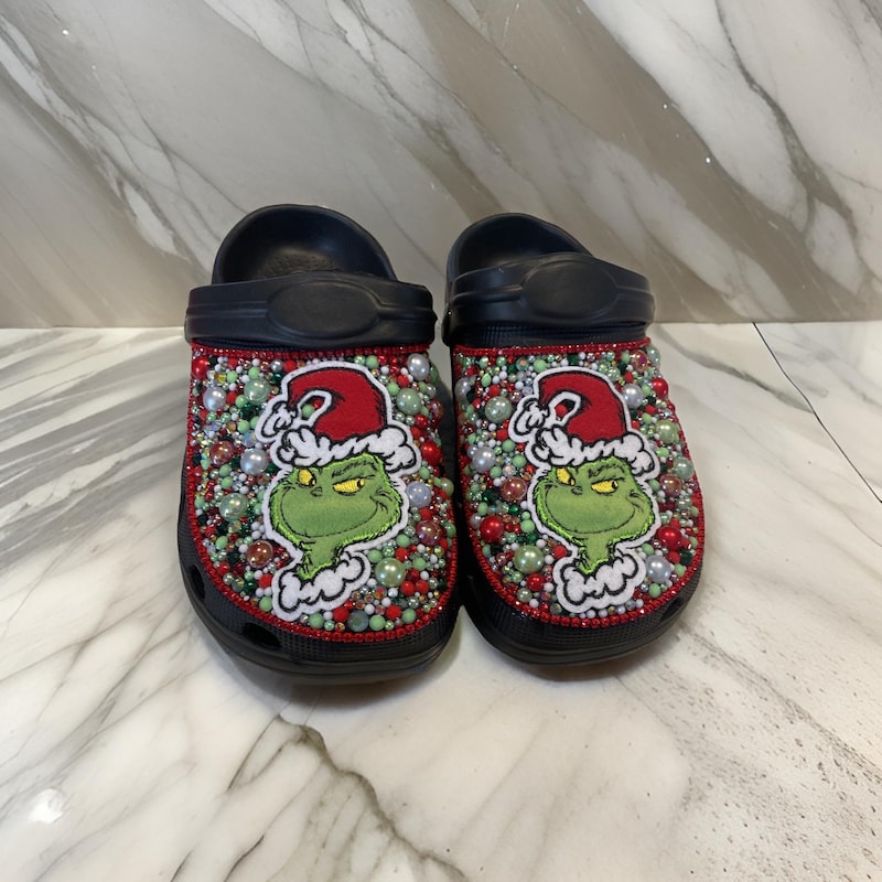 Grinch Crocs - Etsy