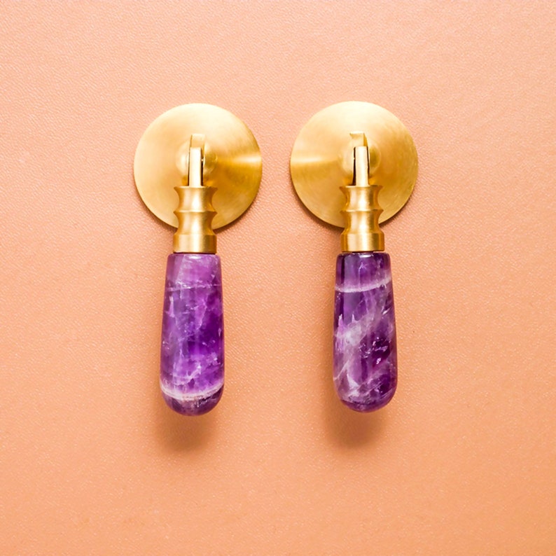 Crystal Drop Knobs Solid Brass Crystal Drop Knobs Gold Crystal Drop Knobs Crystal Dresser Knobs ...