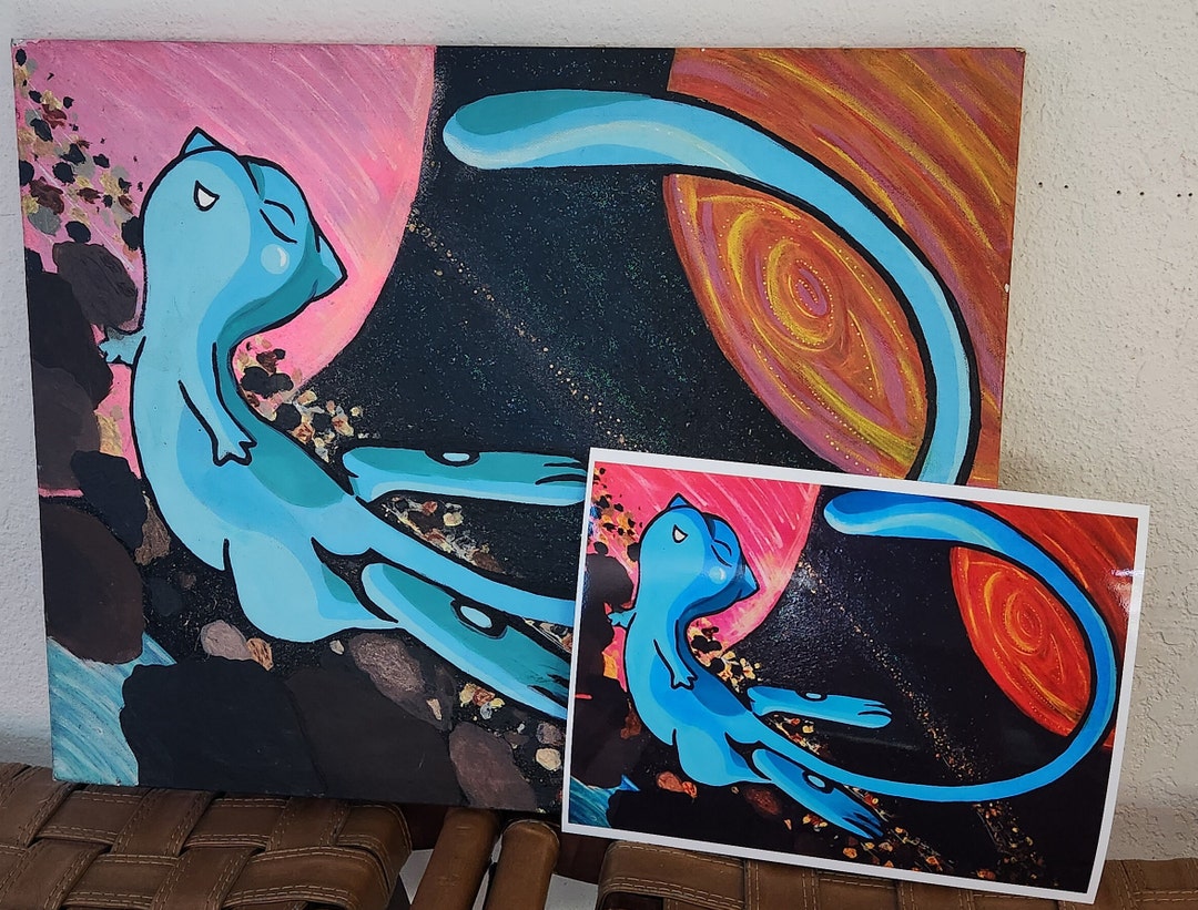 Pokemon Mew Art Print - Etsy