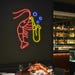 Shrimp Play Saxophone Neon Sign, Musician Led Light, Custom Neon Sign ...