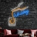 Whiskey Neon Sign, Whiskey Glass Bottle Led Sign Wall Art, Wine Bar Pub ...