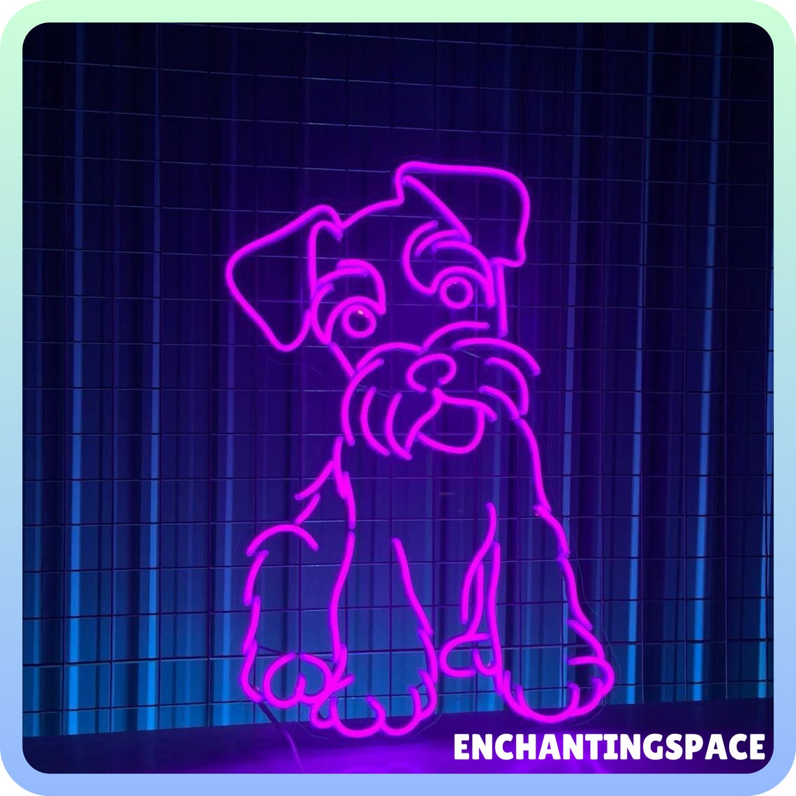 Schnauzer Neon Sign, Miniature Schnauzer Led Sign, Custom Neon Sign ...