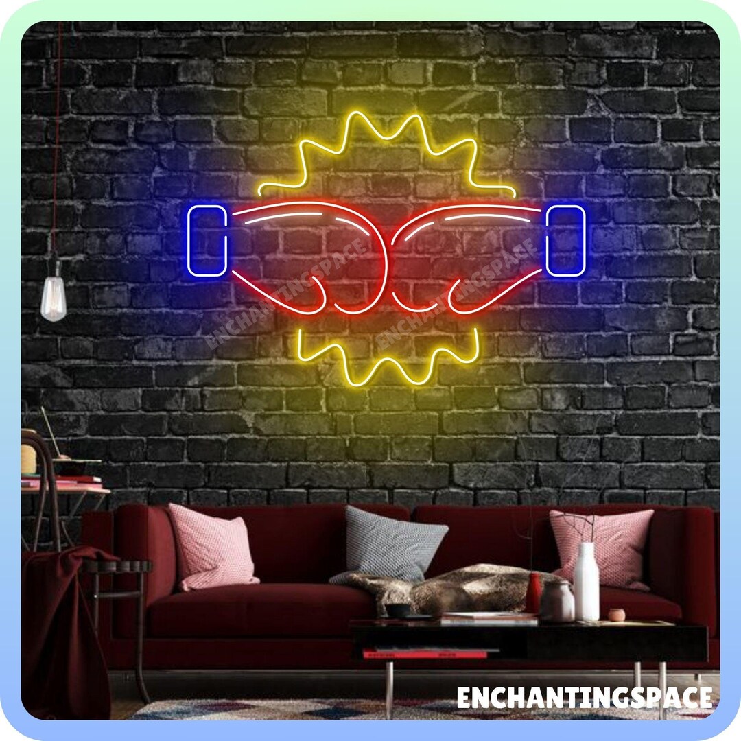 Boxing Gloves Neon Sign, Boxing Gloves Led Light, Custom Boxing Neon ...
