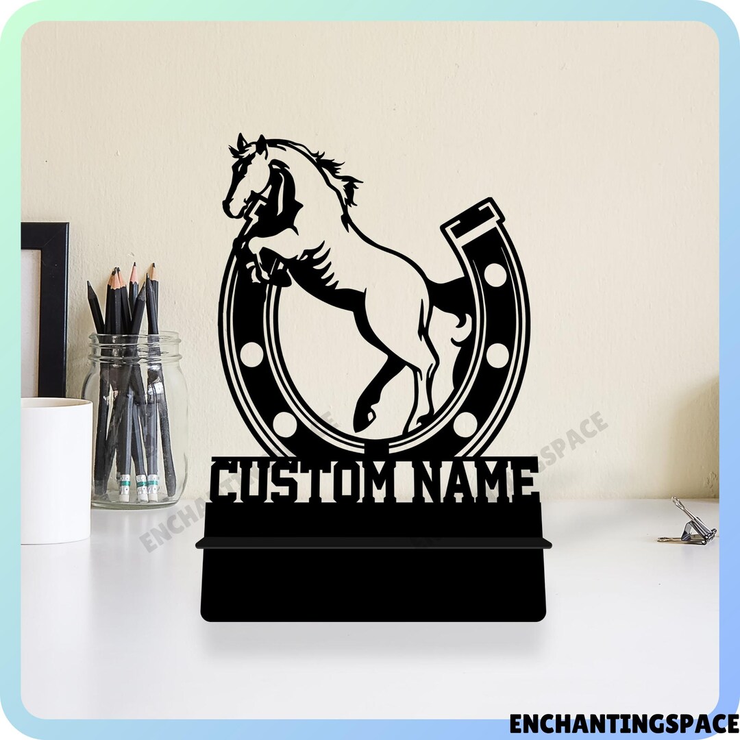 Soporte de escritorio para teléfono móvil de metal con forma de caballo ...