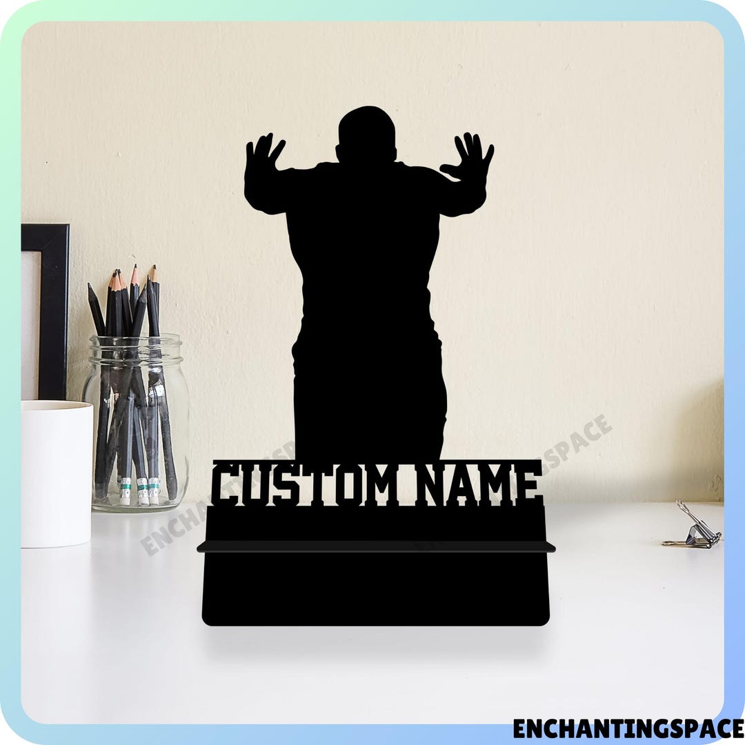 Customize Man Metal Phone Stand, Metal Man Phone Holder for Desk, Man ...