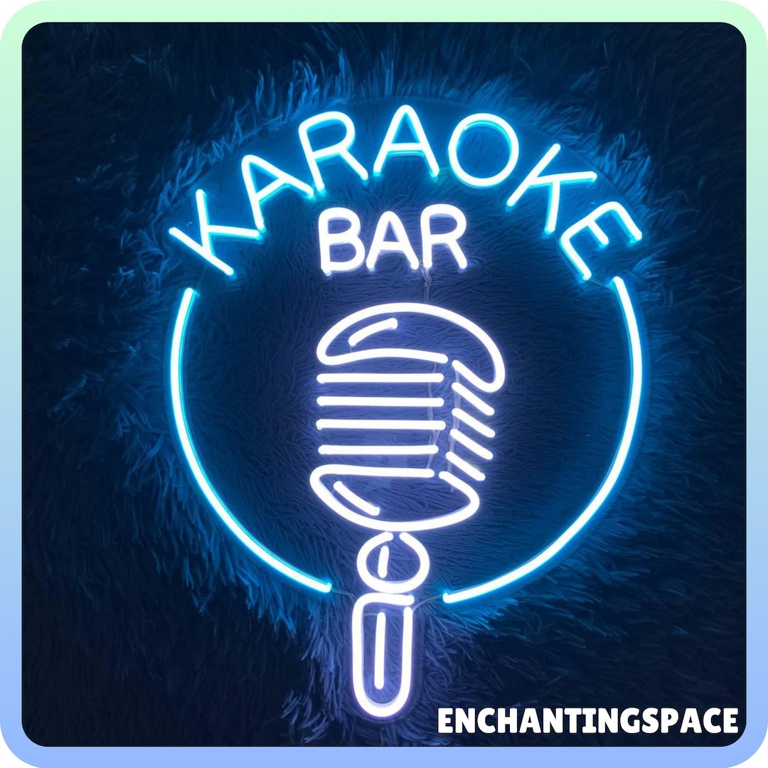 Karaoke Bar Neon Sign, Karaoke Led Sign, Custom Neon Sign, Open Sign ...