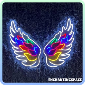 Angel Wings Neon Sign, Wings Led Light for Home Decor, Wing Sign Wall ...