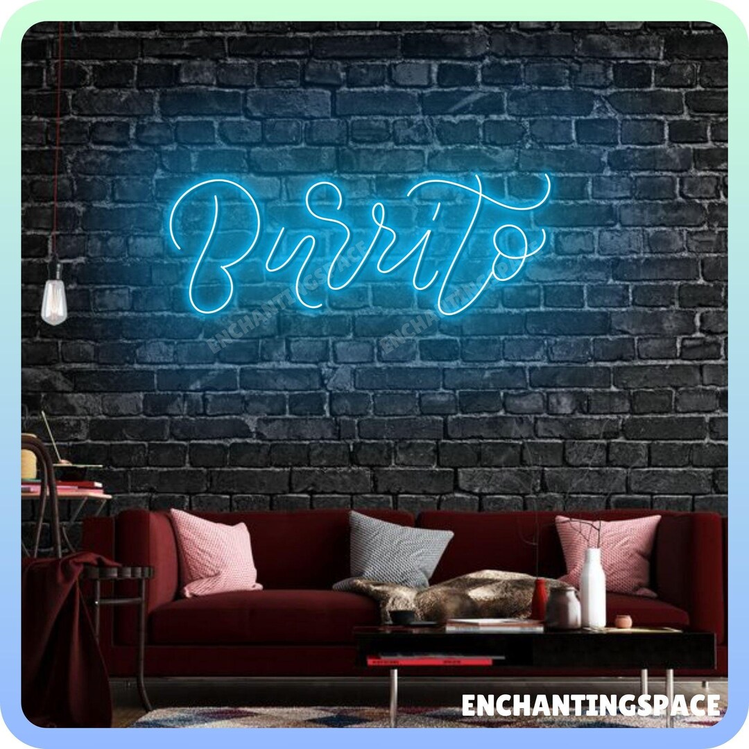 Burrito Neon Light, Burrito Led Light Sign, Mexican Restaurant ...
