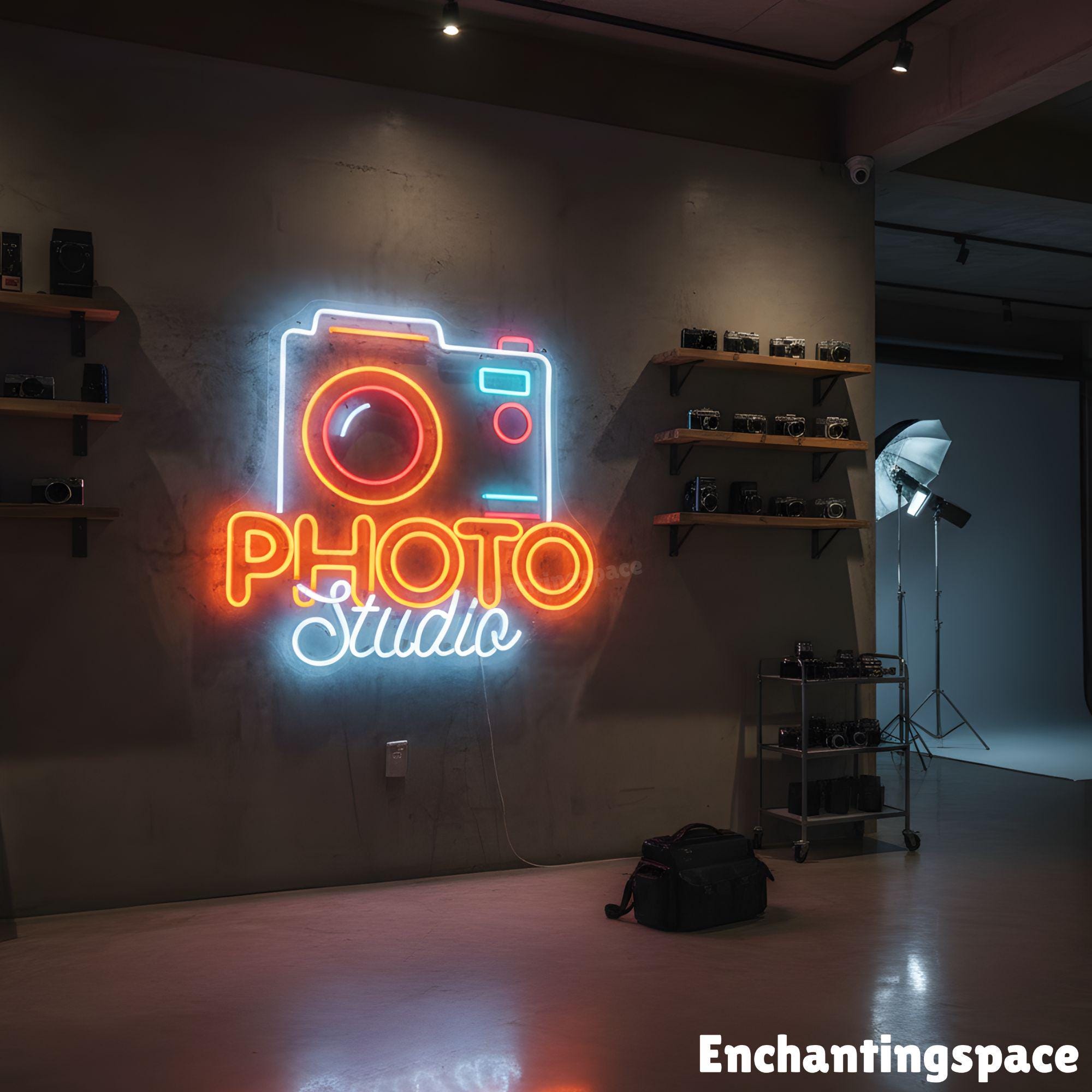 Photo Studio Neon Sign, Photo Booth Led Sign, Custom Neon Sign, Camera ...