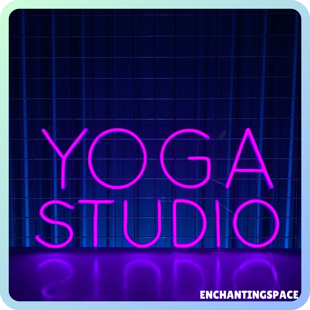 Yoga Studio Neon Sign, Yoga Room Led Light, Yoga Led Sign, Custom Neon ...