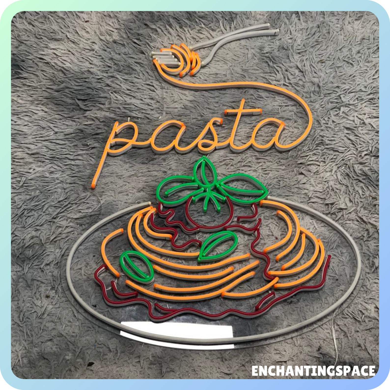 Pasta Neon Sign, Pasta Led Light, Custom Neon Sign, Italian Restaurant ...