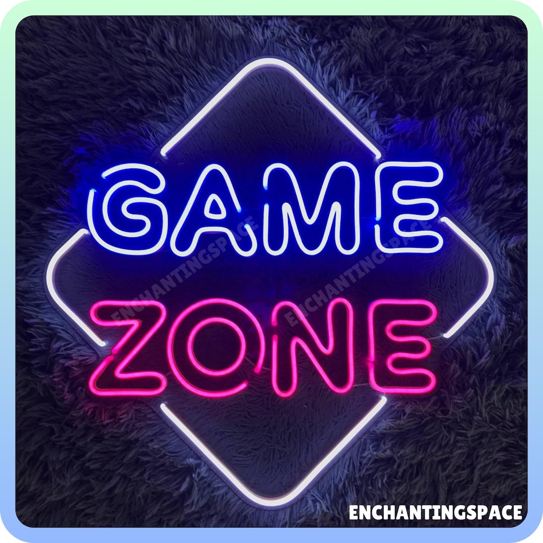 Game Zone Neon Sign, Game Zone Led Light Signboard, Open Led Sign for ...